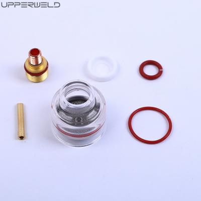 Cina WP-17/18/26 Lenti a gas stubby 10 Pyrex Coppa di vetro Tig Kit di torcia di saldatura per accessori TIG in vendita