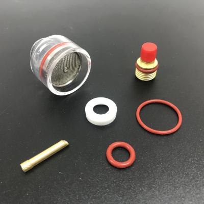 Cina WP9/20 2.4mm TIG Saldatura Torcia Stubby Lenti a gas Kit di vetro per Wp17/18/26 Tig Torcia 2kg in vendita