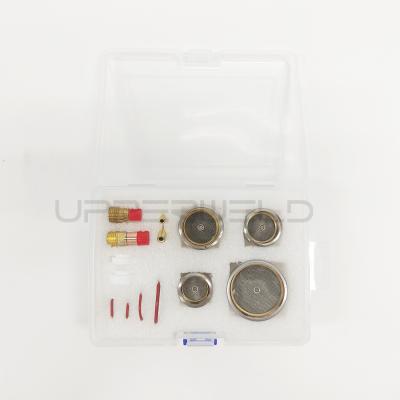 Cina OBM personalizzato WP-17/18/26 TIG accessori di torcia di saldatura Champagne Clear Nozzle Wedge Collet Gas Lens in vendita