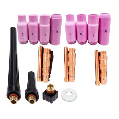Cina TIG Lenti a gas Collect Dysza Ceramiczna WP17 18 26 Kit di ugelli in ceramica per lavori di saldatura in vendita