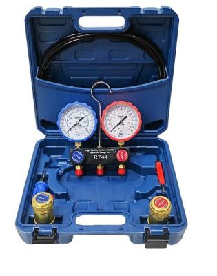 Cina 80cm Manifold Gauge Set per il filone superiore R744 condizionatore d'aria G1/4-19 OBM personalizzato in vendita