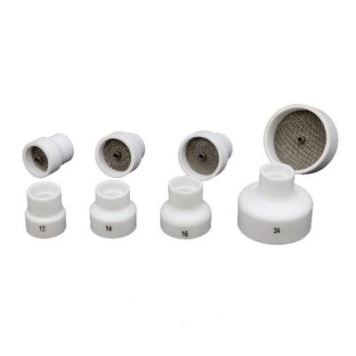 中国 溶接タッチャのためのTig溶接カップ WP17 18 26 白色セラミックTig消耗品 0.05kg 販売のため