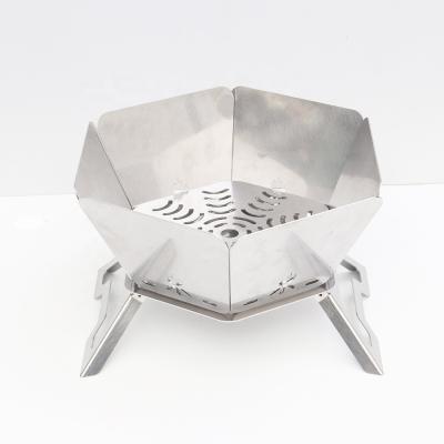 China Portable BBQ Holzkohle Lagerfeuer mit Oberen Klappdesign 570mm*570mm*300cm zu verkaufen