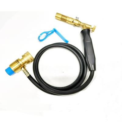 Cina Mapp di controllo della fiamma regolabile in oro nero/torcia al propano con grilletto e tubo in vendita