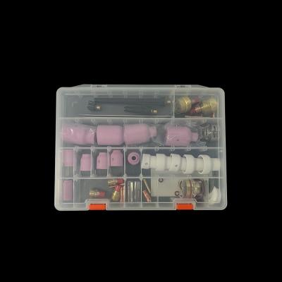 China 57PCS TIG Acessórios de tocha de soldagem Grande bocal de cerâmica TIG Peças sobressalentes em rosa à venda