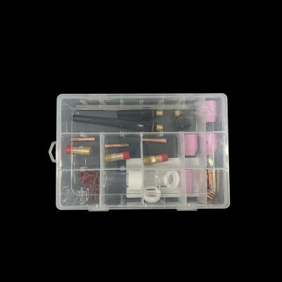 China 53N Keramische en doorzichtige spuitstukken TIG Onderdelen 38PCS TIG-sweislampen accessoires Te koop
