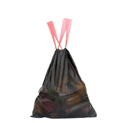 China Saco de lixo portátil de corda de tração para uso doméstico, de design colorido, para fácil manejo de resíduos à venda