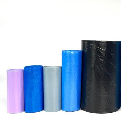 Cina Impressione offset su misura Sacchetto di spazzatura di plastica piatta senza corda di trazione in vendita