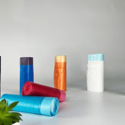 China Saco de fundo quadrado Sacos de lixo para cozinha Lixo PE Saco de plástico biodegradável à venda
