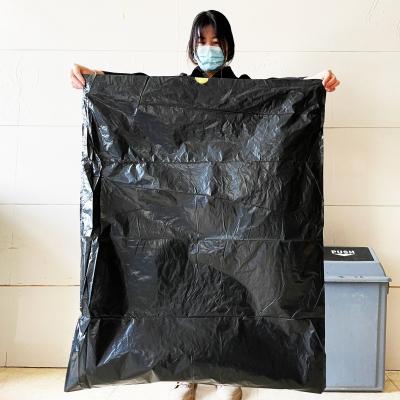 China 5-50 mic Espessura Encomenda personalizada Plástico Negro Rejeitar Lixo Lixo Lixo Saco de embalagem à venda