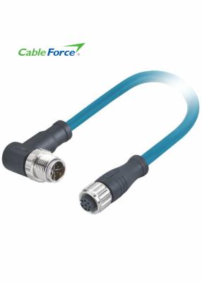 Cina Codice X maschio a codice femmina M12 connettore circolare Cavo Ethernet modellato a 8 pin in vendita