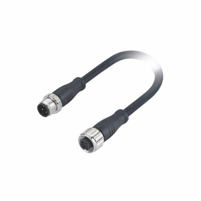 Cina cavo Unshielded codificato A del PVC di 1m M12 5 Pin Connector Male To Female in vendita