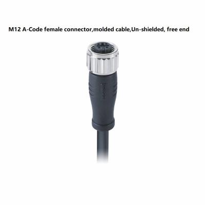 Cina L'azionatore di sensore del rivestimento di PVC cabla l'IEC Unshielded 61076 2 101 con il connettore M12 in vendita