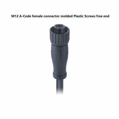 Cina l'azionatore di sensore di 4A 250V cabla l'estremità libera di plastica Unshielded M12 8 Pin Female Cable in vendita