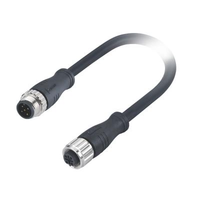 Cina l'azionatore di sensore di 4A 60V cabla il maschio di codice dell'AWG 22 M12 A alla femmina 5 Pin Connector in vendita