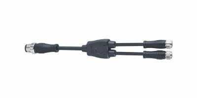 Cina Cavo resistente del separatore dell'olio M12 Y un Pin M12 di codice 5 a cavo M8 in vendita