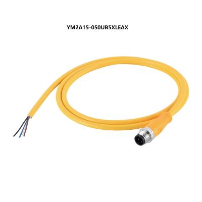 Cina Contatto d'ottone del bronzo fosforoso di IEC 61076-2-101 del maschio 5pin 5M del cavo dell'azionatore di sensore M12 in vendita