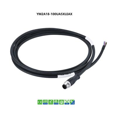 Cina Connettori 10m del cavo codificati A 8pin dell'azionatore di sensore di PUR M12 Unshielded in vendita