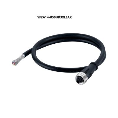 Cina Il rivestimento Unshielded di 5m 4Pin PUR cabla un connettore femminile codificato M12 in vendita