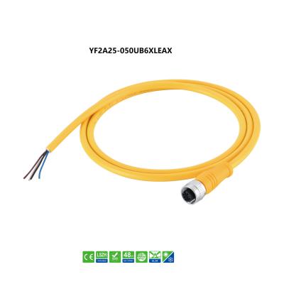 Cina Un rivestimento femminile codificato di M12 PUR cabla 5 l'azionatore di sensore di Pin 5m in vendita