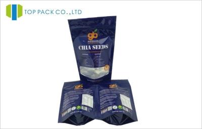 Китай Ясная задняя часть фольги окна стоит вверх здоровые семена Chia мешка еды продается