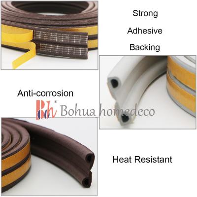 중국 문과 창을 위한 9x5.5mm EPDM 고무 물개 P 모양 Weatherstrips 판매용