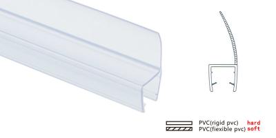 Chine Le PVC vertical coulissant Frameless de bande de joint de porte de douche arrosent maintenir des garnitures à vendre