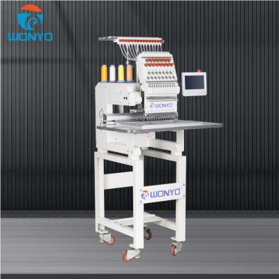 China Multipurpose Single Head Embroidery Machine for Hat Leather Fabric Socks Snapback Embroiderer for sale