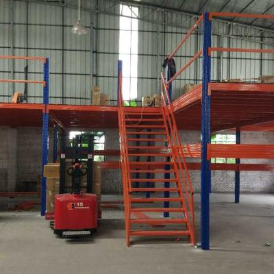 Cina scaffale su ordinazione dei pavimenti di mezzanino del Odm della piattaforma della struttura d'acciaio 3000kg in vendita