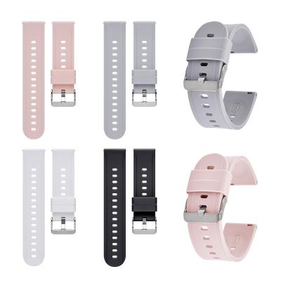 China Correia de relógio colorida do silicone de 22mm com o à moda simples para esportes à venda