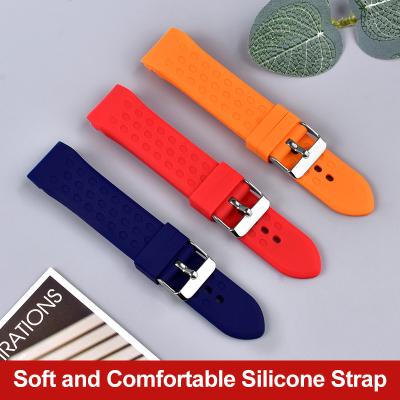 China Correia feita sob encomenda da faixa de relógio do silicone das cores 22mm da correia de relógio 4 para outros relógios à venda