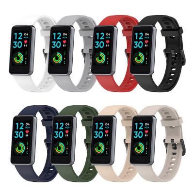 China cores macias de 18mm as multi ostentam o ajuste acessório do silicone da correia de relógio para Realme Band2 à venda