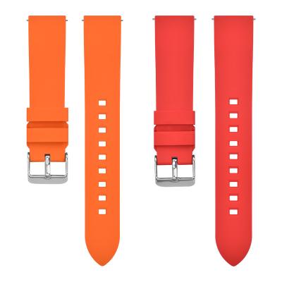 China Liberação rápida feita sob encomenda 20mm de faixa de relógio da borracha de silicone da cópia do OEM à venda