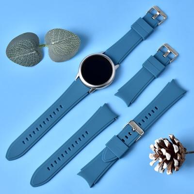 China Os homens feitos sob encomenda das mulheres ostentam a correia de relógio do silicone, azul da faixa do Smart Watch de 22mm à venda