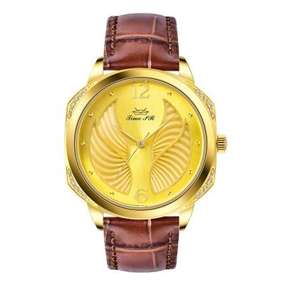 Cina 2022 Orologio al quarzo in vera pelle alla moda in acciaio inossidabile Stile di lusso elegante per le donne in vendita