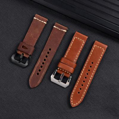 China Hook and Loop Clasp Handmade Suede Leather Cowhide Watch Strap for Jaeger-LeCoultre Reverso Watch Luxury Fashion for sale