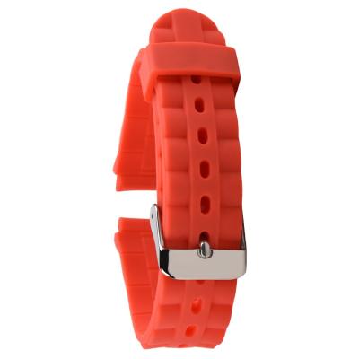 China a correia de relógio da borracha de silicone de 20x18mm une a cor vermelha respirável à venda