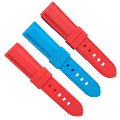 China faixa de relógio do ponto de 22mm, bracelete de relógio do silicone com liberação rápida à venda