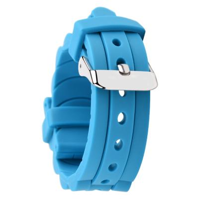 China Faixa de relógio da borracha de silicone da prova da poeira, correias de relógio estreitas de 18mm à venda