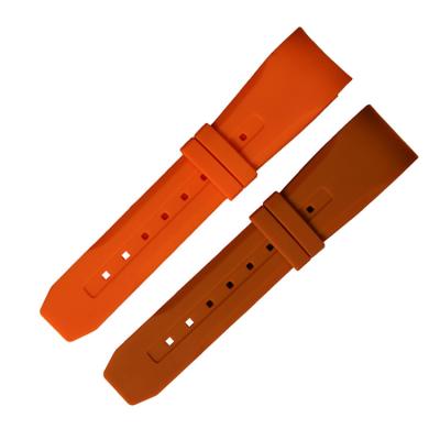 Cina Cinturino di orologio curvo del cinturino della gomma di silicone della sostituzione del ODM per gli uomini e le donne in vendita