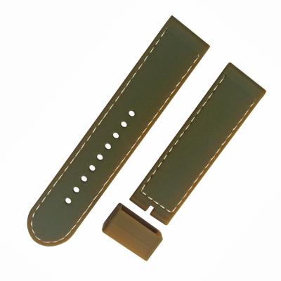 Cina cinturini di gomma degli uomini di 22mm, cinturino di orologio molle del silicone dello SGS in vendita