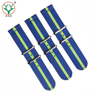 Cina Due colore di nylon dei cinturini della cinghia di NATO di strato doppio 24mm in vendita