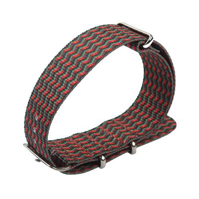 Cina Cinturini di nylon a strisce ondulati della cinghia 16mm con i colori di combinazione in vendita