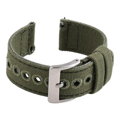 Cina Verde regolabile dell'esercito del cinturino della cinghia della tela di ROHS 22mm con il rilascio rapido in vendita
