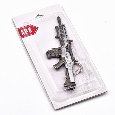 Cina Steelseries Apex Pro Mekanik Gaming Metal Gun Keychain APEX Hero Hemlock Assault Gun Model in vendita