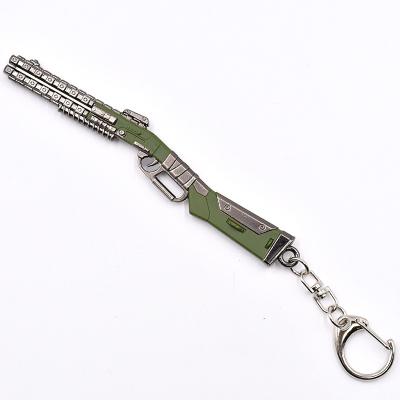 Cina Custom shooting competitive game ape X Hero Peace Defender Shotgun gun mini metal model 11CM keychain in vendita