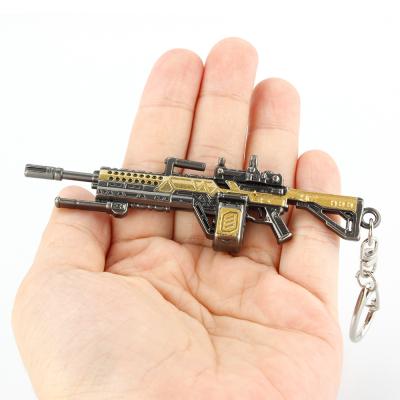 China De Legering Mini Gun Keychains van het douanezink 11CM Toewijding van Toplegenden Te koop