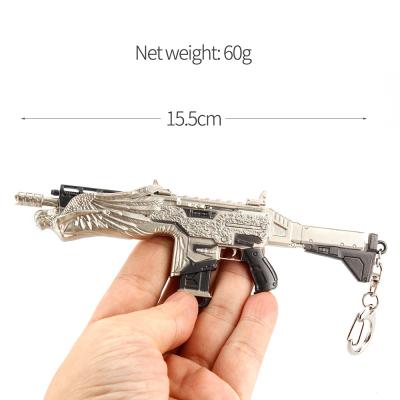 China De Zoon van Helmlock van toplegenden van Glory Gun Zinc Alloy Keychain 16CM Norm Te koop