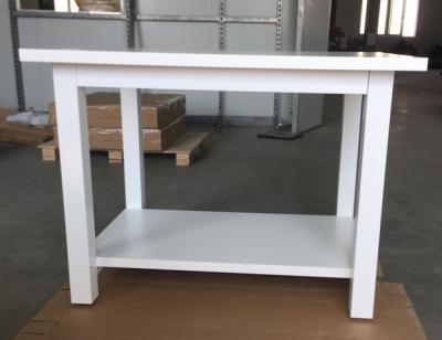 Chine Tableau minimaliste blanc à deux étagères pour les produits à vendre