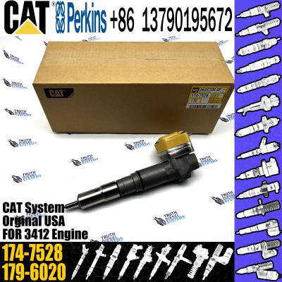 Cina iniettore comune della ferrovia 232-1183 diesel dell'iniettore 174-7526 del motore 3412E 174-7528 in vendita